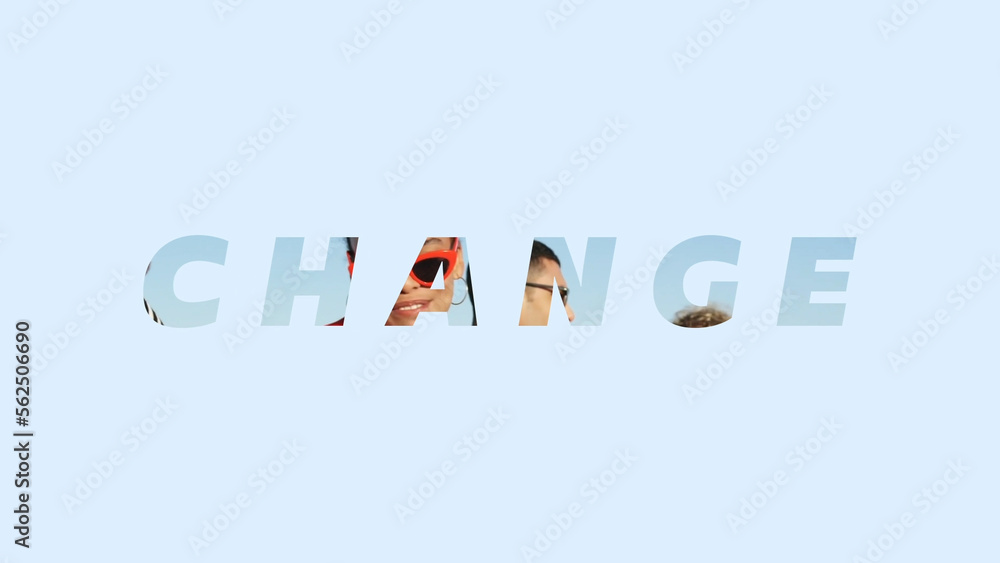 Cool Fast Cut Out Titles Stock Template | Adobe Stock