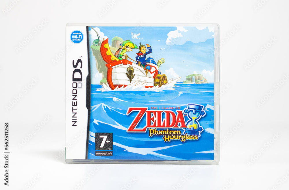 Kent, uk, 01.05.2023 The legend of Zelda phantom hourglass nintendo ds ...