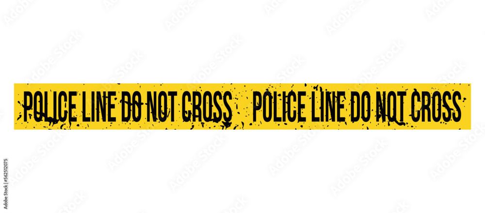 Police line do not cross. Barrier tape. Crime scene border. Safety type ...