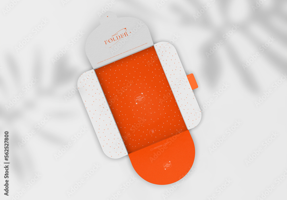 3d Cardboard Folder Mockup Stock Template | Adobe Stock