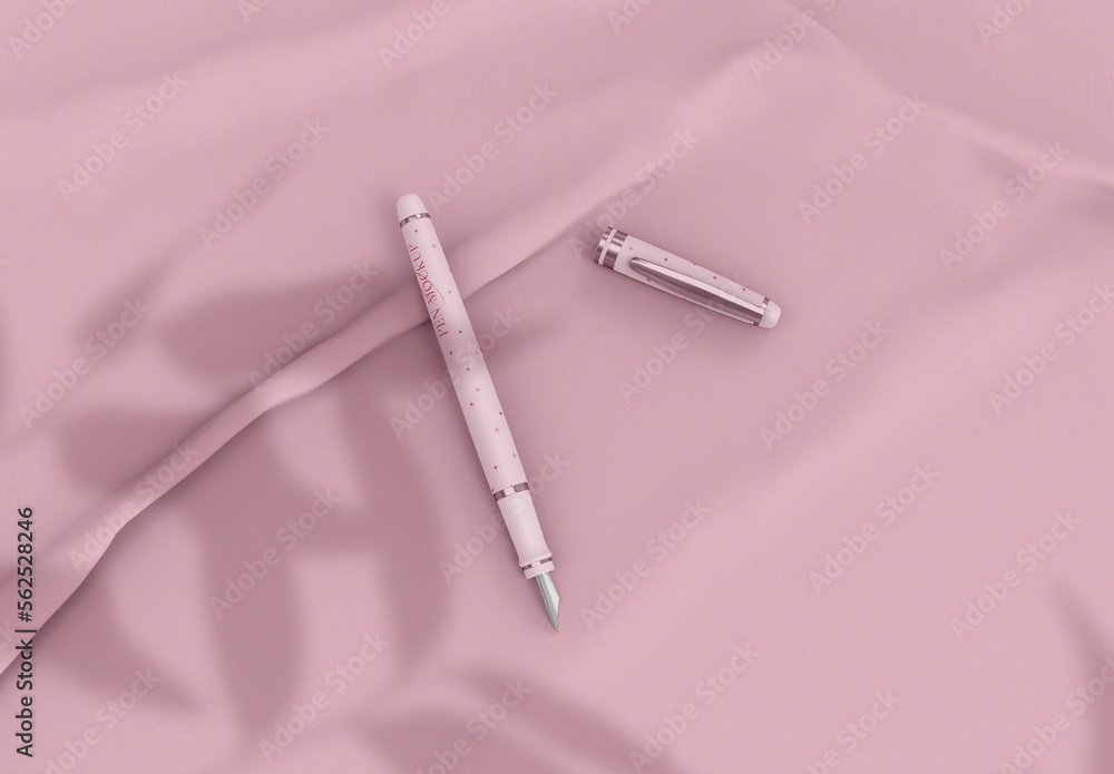 3d Fountain Pen Mockup Stock Template | Adobe Stock