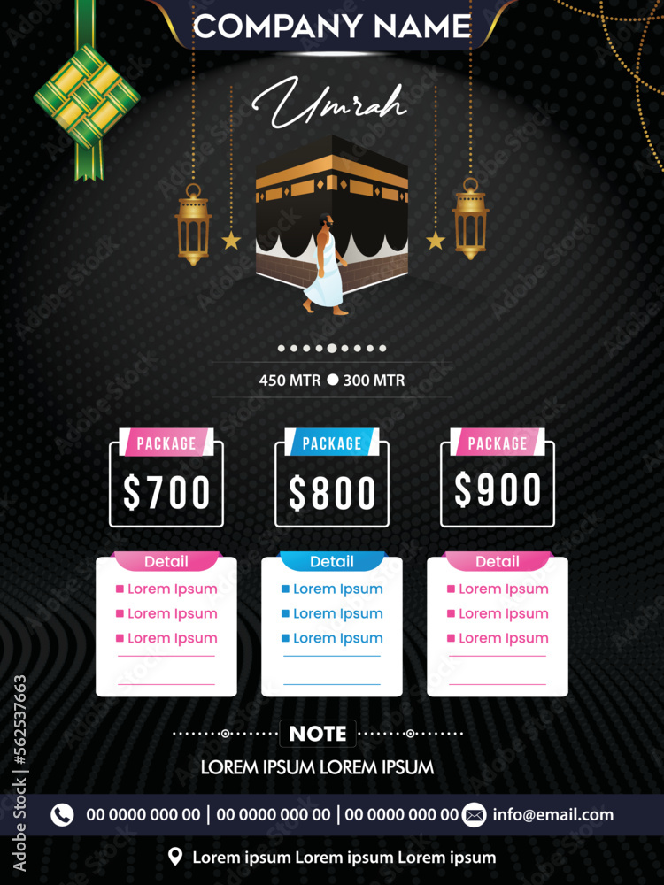 Ramadan Kareem flyer template islamic brochure post Arabic calligraphy ...