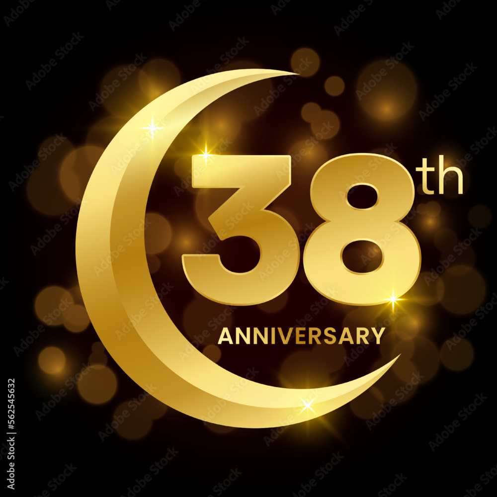 38th Anniversary Template Design Concept for Anniversary Celebration ...