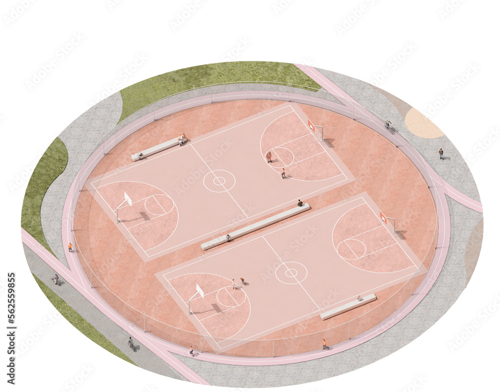 sports field Stock Illustration | Adobe Stock