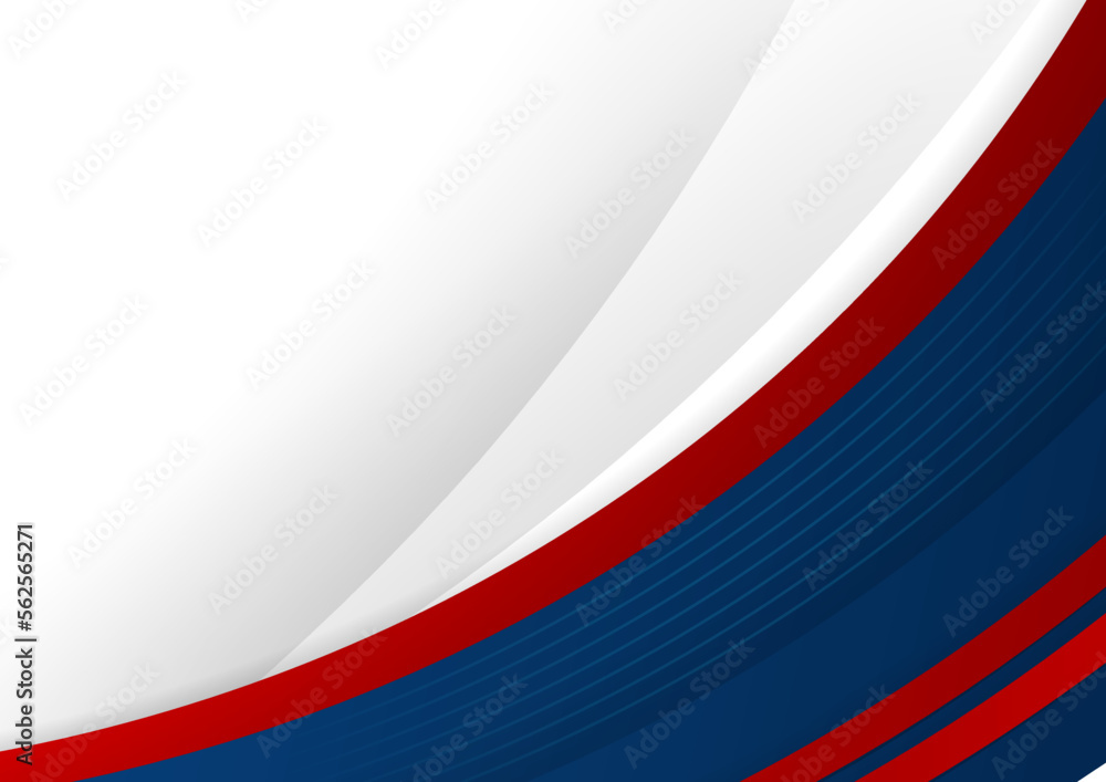 Modern simple abstract red white blue background Stock Vector | Adobe Stock