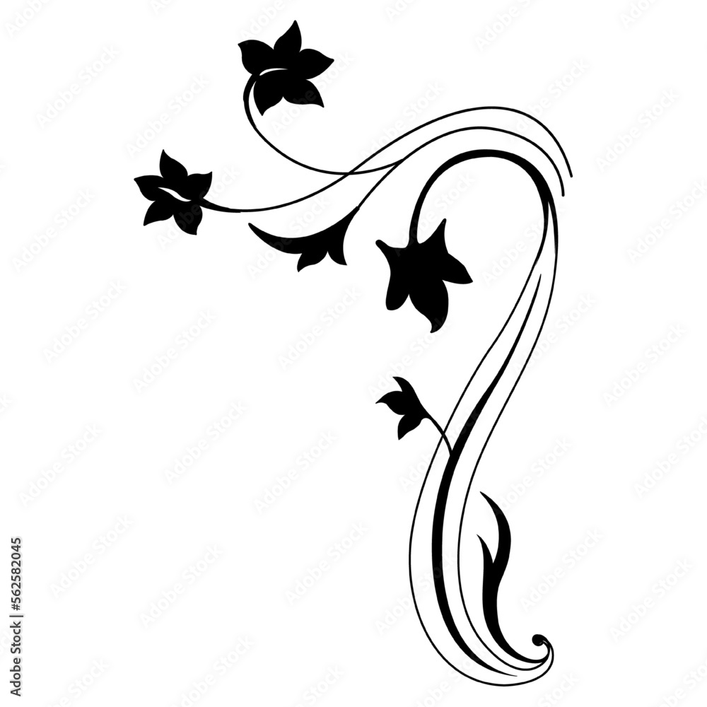 flourish vector, icon, symbol, logo, clipart, isolated. vector ...