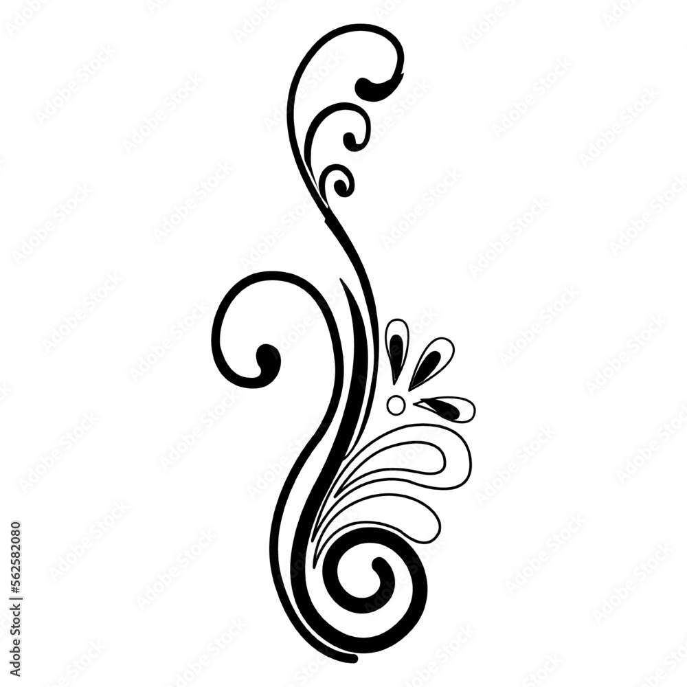 flourish vector, icon, symbol, logo, clipart, isolated. vector ...