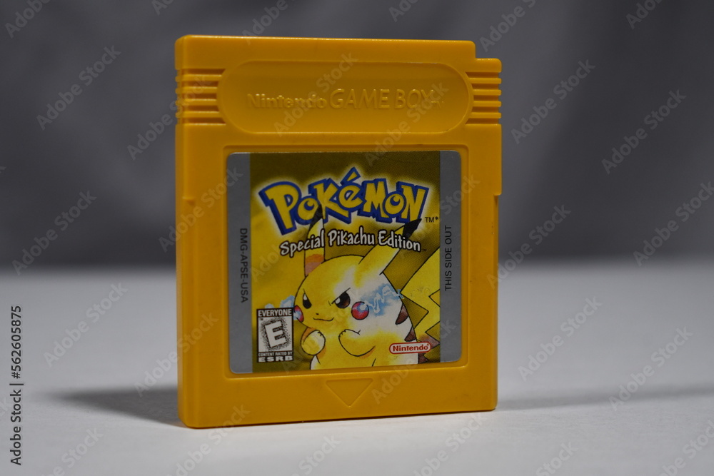 Pokemon Yellow Edition for the Nintendo Game Boy. Stock Photo | Adobe Stock
