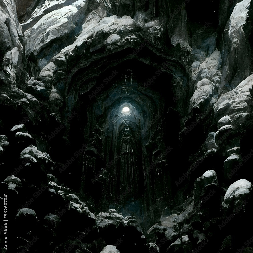 Ai generated art horror lansdcape, dark landscape, horror illustration ...