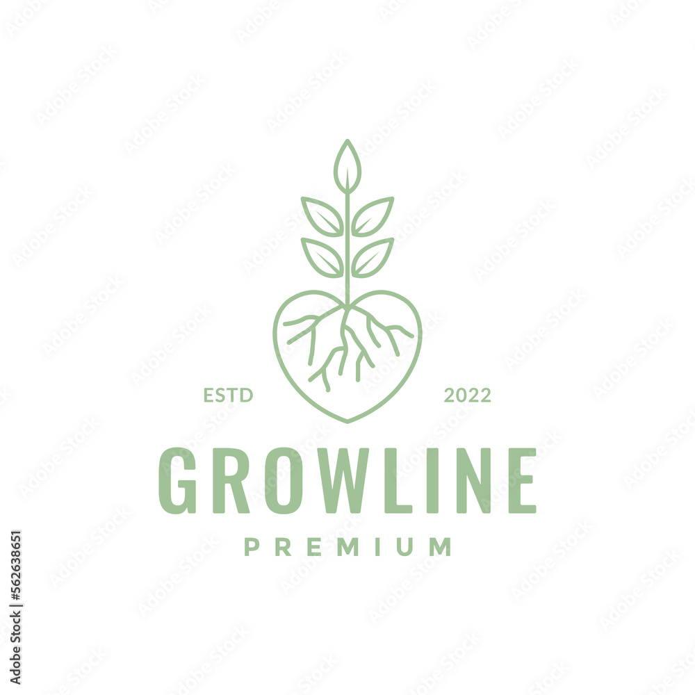 planting with heart love plant grow strong root agriculture gardening ...