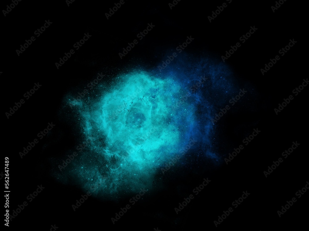 Blue Galaxy Background Stock Illustration | Adobe Stock