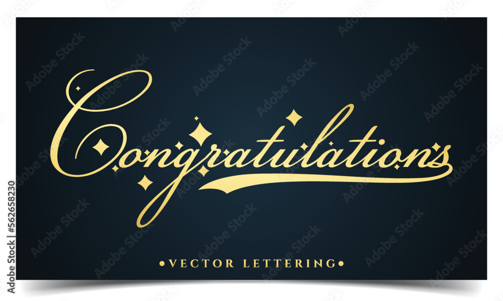 "Congratulations" gold lettering greeting sign. congratulations Gold celebration background ...