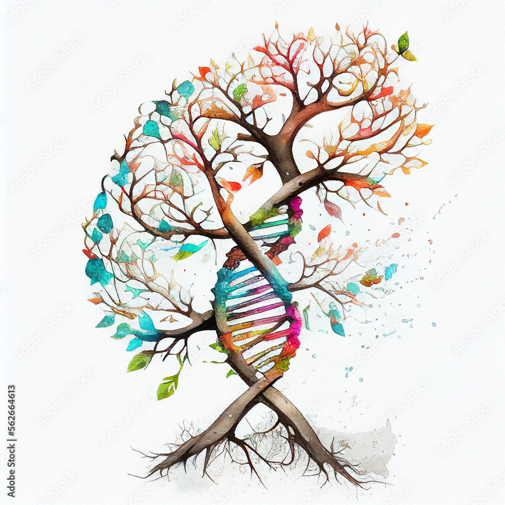 Dna Tree Drawing