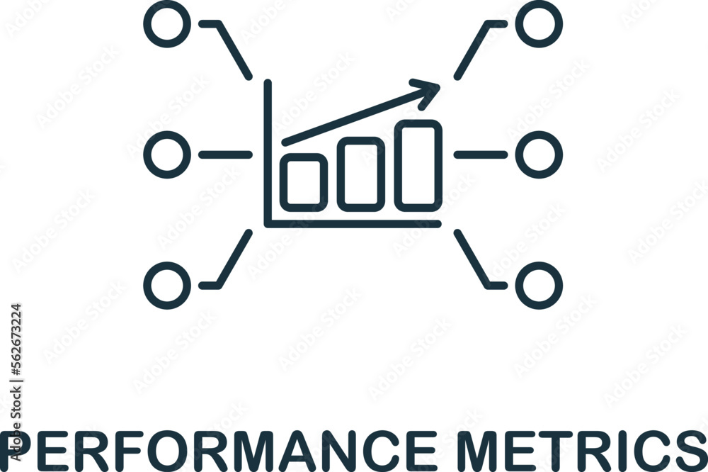 Performance Metrics Icon Monochrome Simple Talent Development Icon For