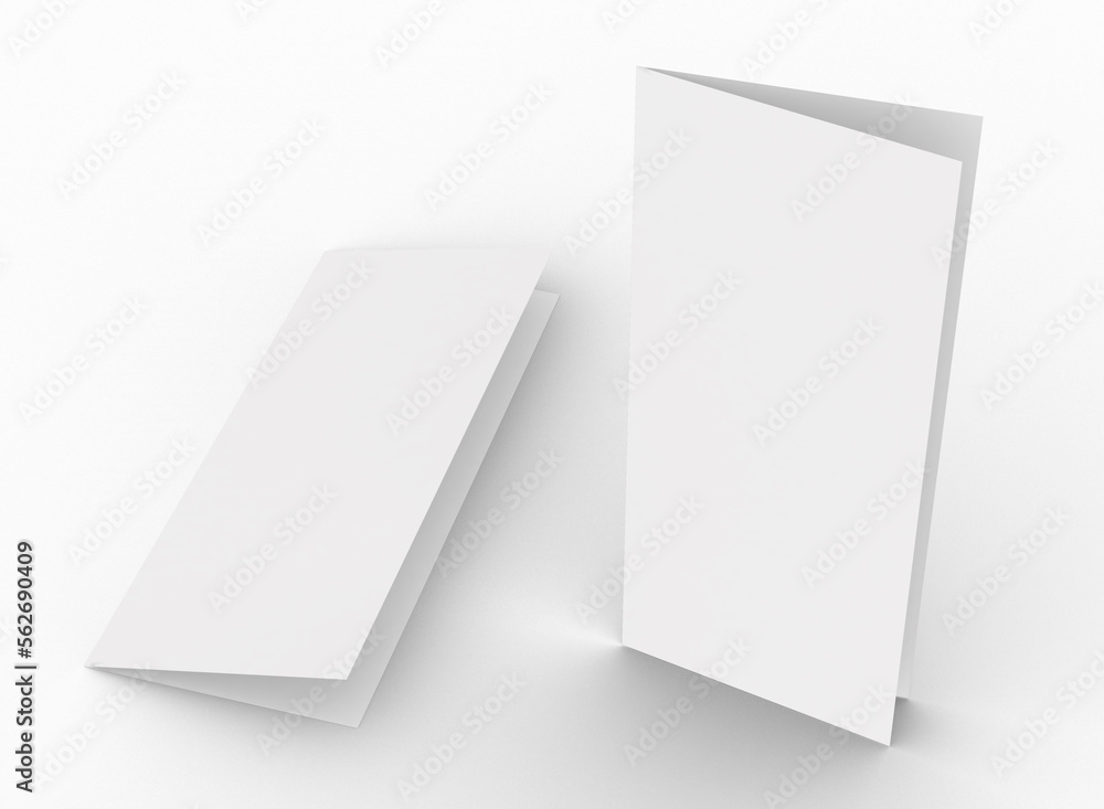 Brochure template empty Brochure mockup set white background Stock ...