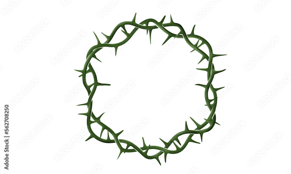 green thorn circle isolated transparent background png Stock ...