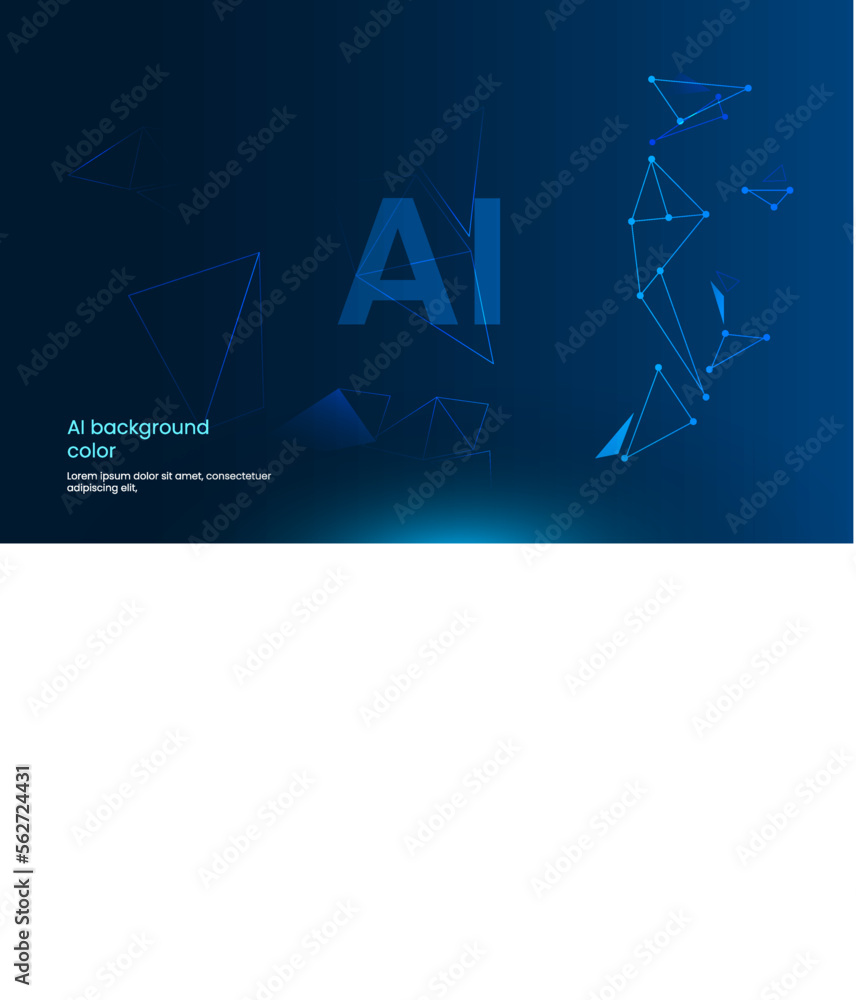 Digital wire network technology background design.Artifical ...