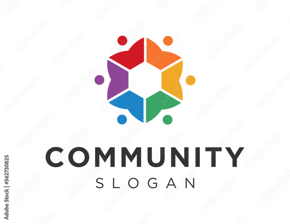 Logo about Community on a white background. created using the CorelDraw ...