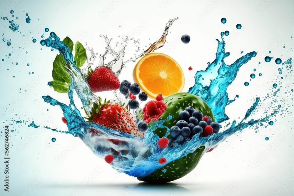 Fruit Water Background