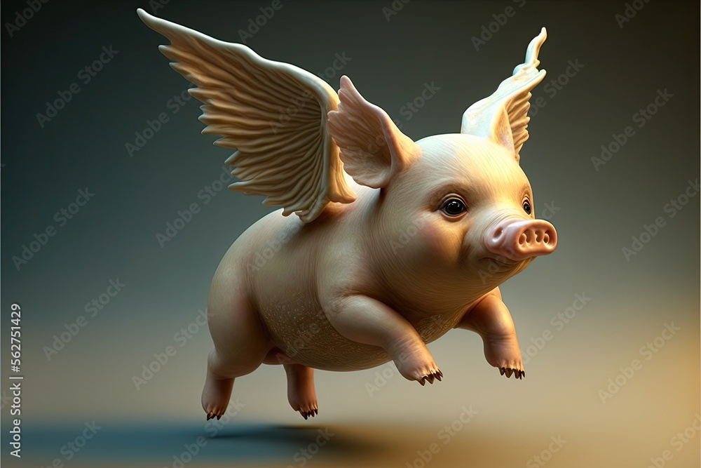 Cute Flying Pig