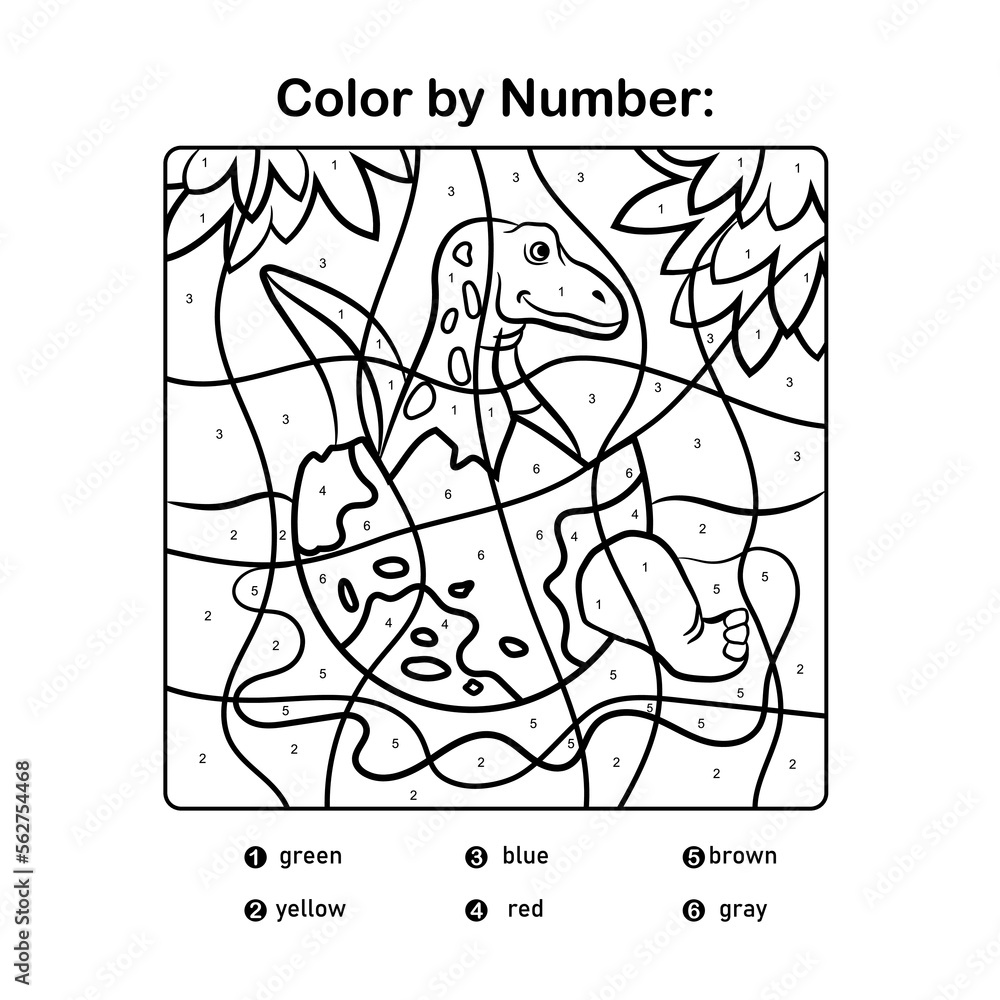 Dinosaur coloring page. Kids preschool activity coloring template Stock ...
