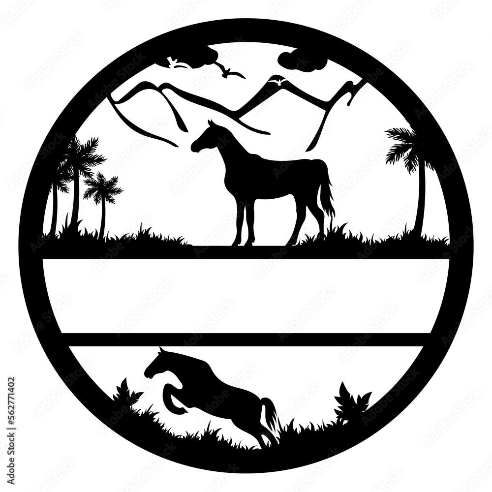 Horse Name Signs - SVG Files - CNC Ready, welcome sign svg, welcome svg ...