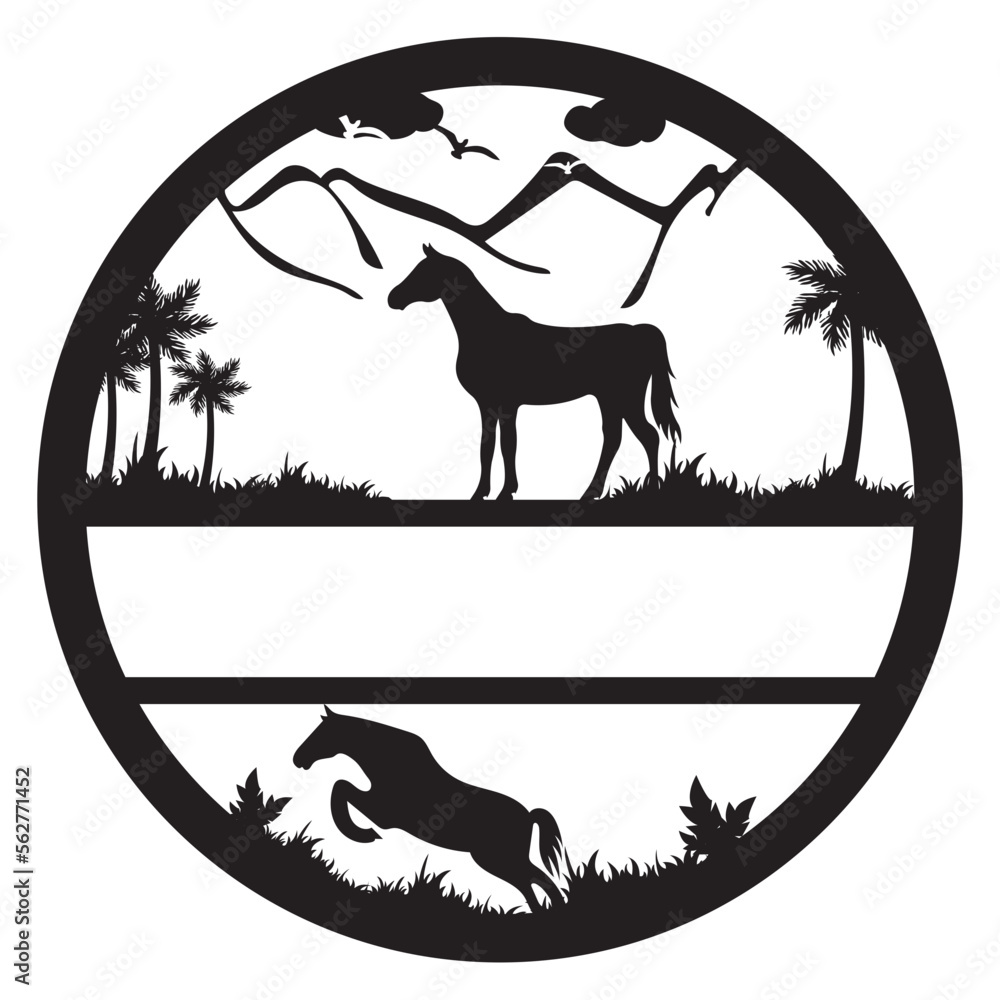 Horse Name Signs - SVG Files - CNC Ready, welcome sign svg, welcome svg ...