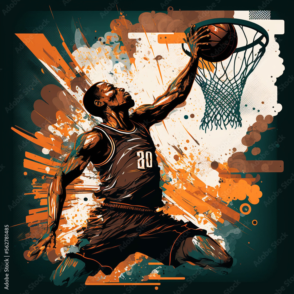 The Art of Basketball, A Tribute to the Game of Basketball Stock ...