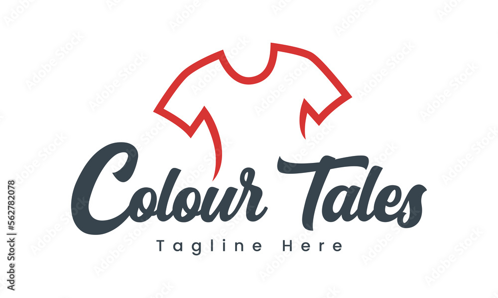 Vector clothing logo design concept illustration Stock Vector | Adobe Stock