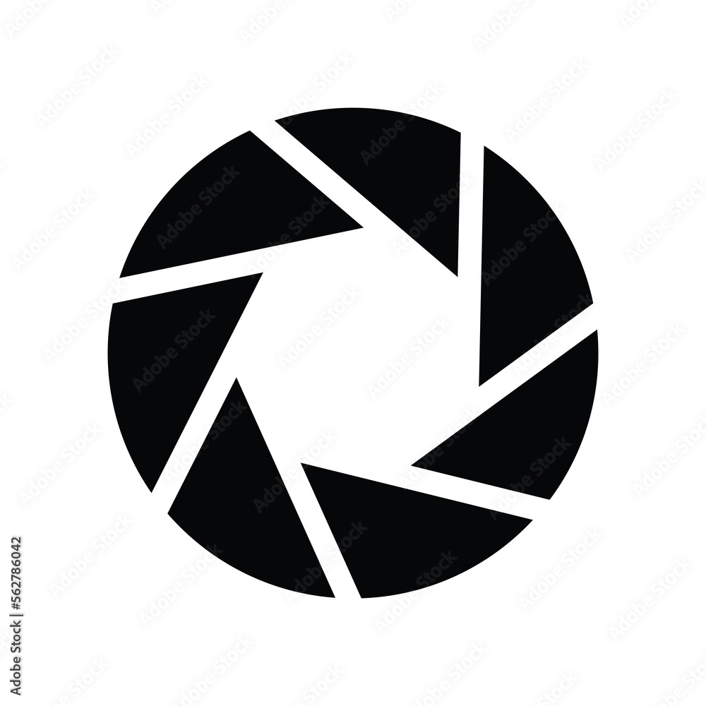 Camera shutter icon. aperture symbol, Camera shutter transparent background. Camera shutter PNG ...