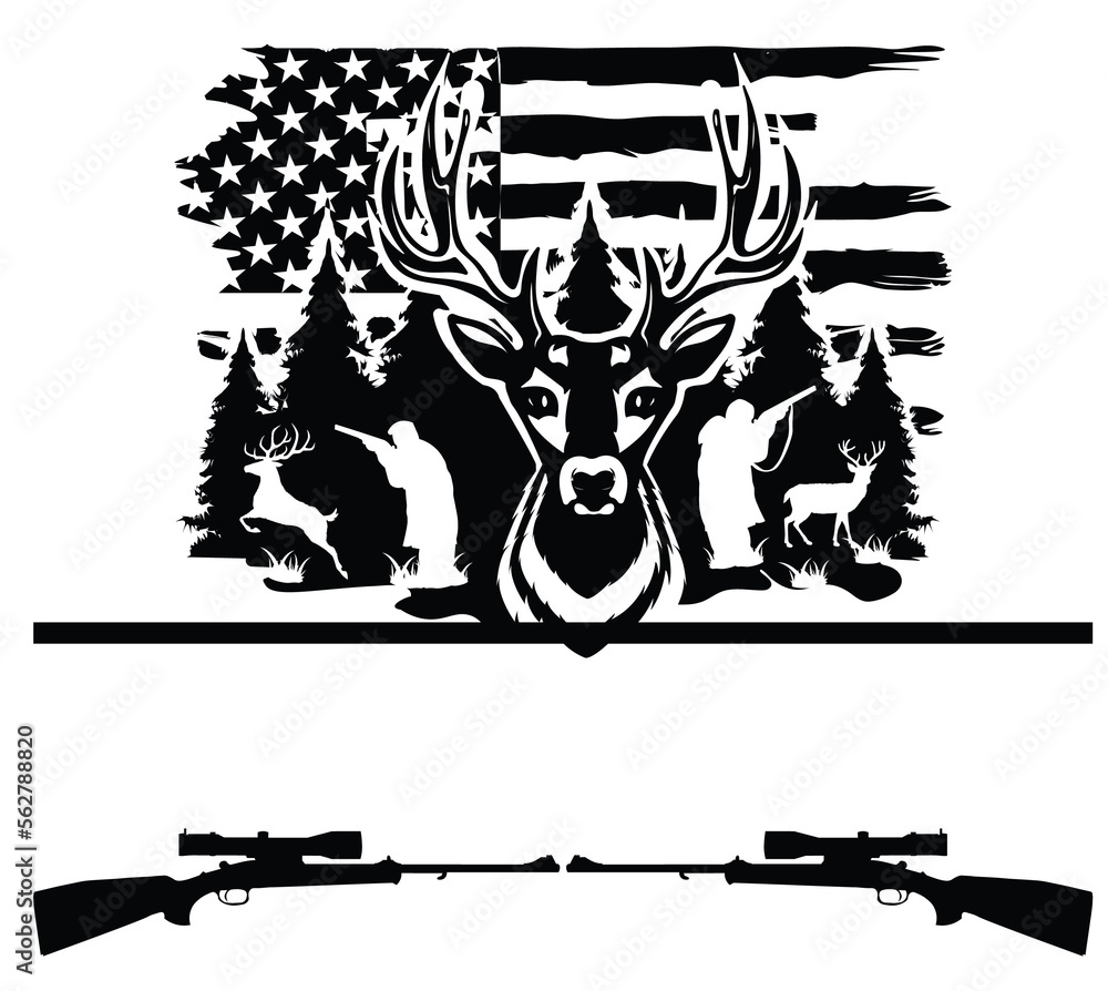 Deer Hunting name frame sign SVG png, hunter svg, hunting svg, deer svg ...