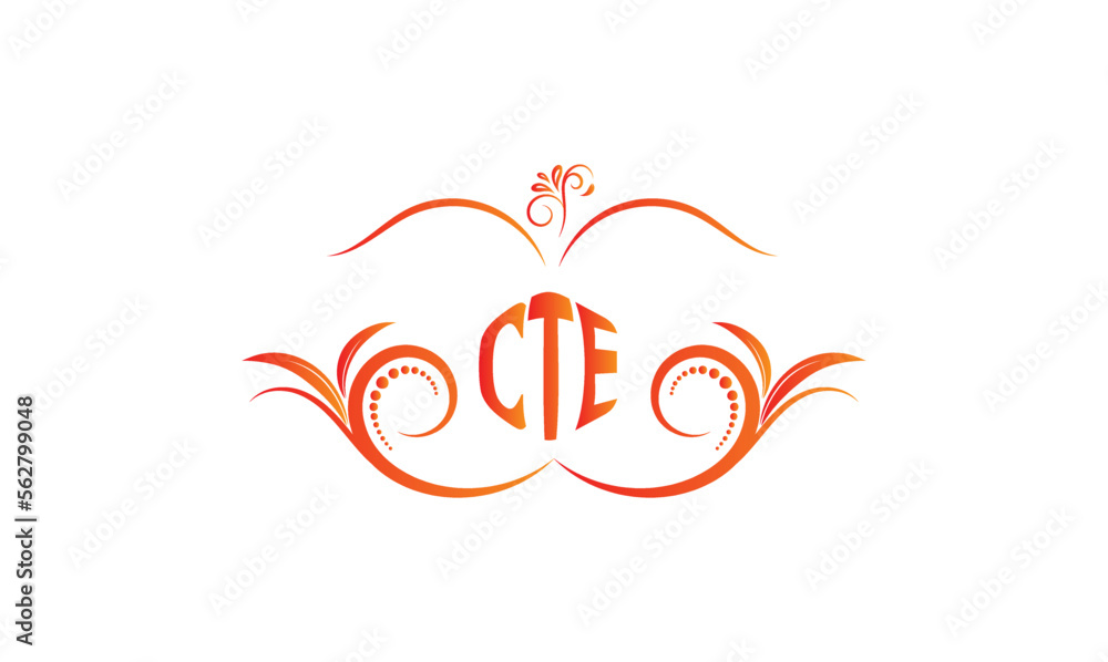 CTE Letter logo design, CTE vector logo, CTE with shape, CTE template ...