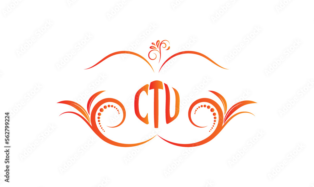 CTU Letter logo design, CTU vector logo, CTU with shape, CTU template ...