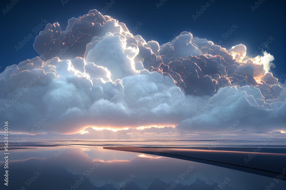3d render, abstract clouds and cumulus clip art isolated on transparent ...