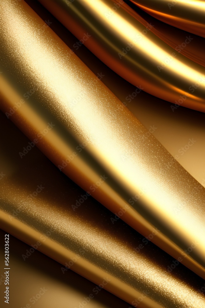 Generative AI-generated Gold Paper Sheet Texture on a Cardboard ...