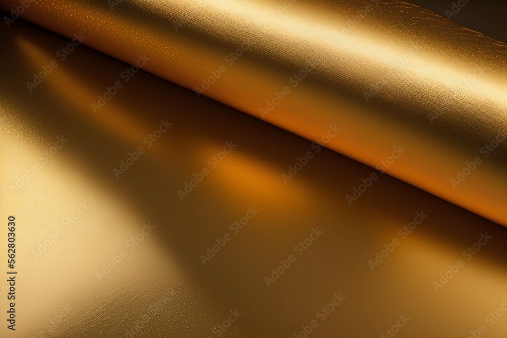 Generative AI-generated Gold Paper Sheet Texture on a Cardboard ...