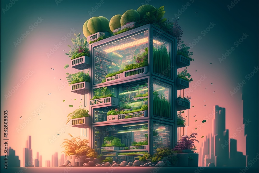 Environment-friendly and sustainable green building with Vertical ...