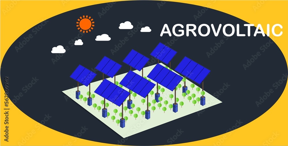 Solar Agrovoltaic system, Agriculture solar system, Logo image of solar ...