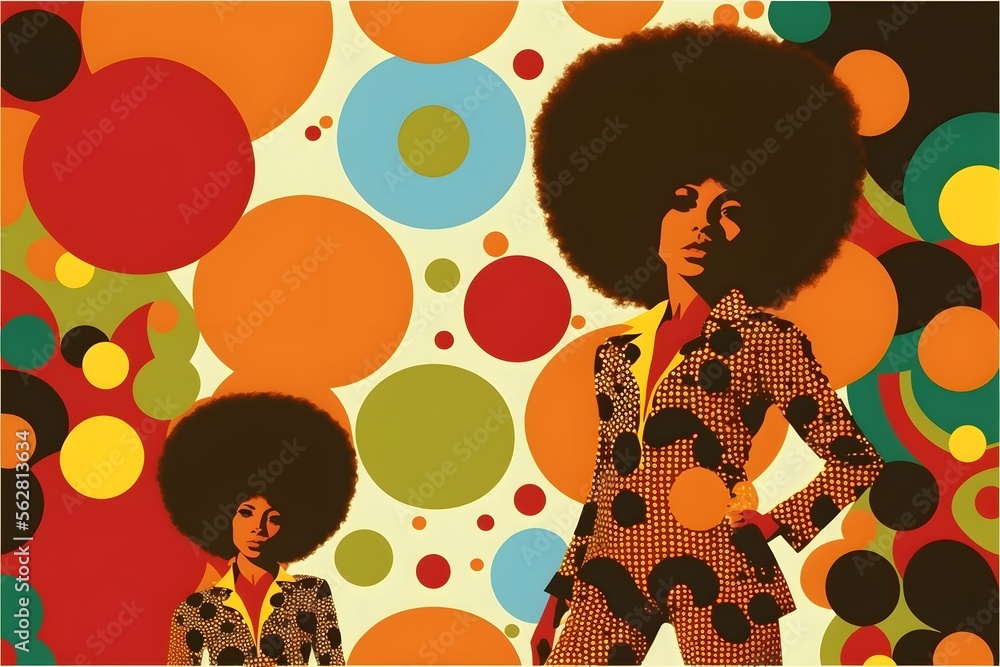 Plakat A visual pattern for funk visuals could include bold, bright ...