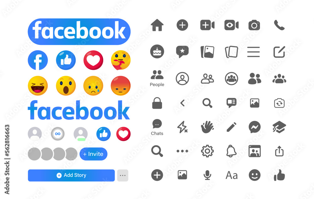 Facebook. Facebook mockup, Facebook mobile App interface template on ...