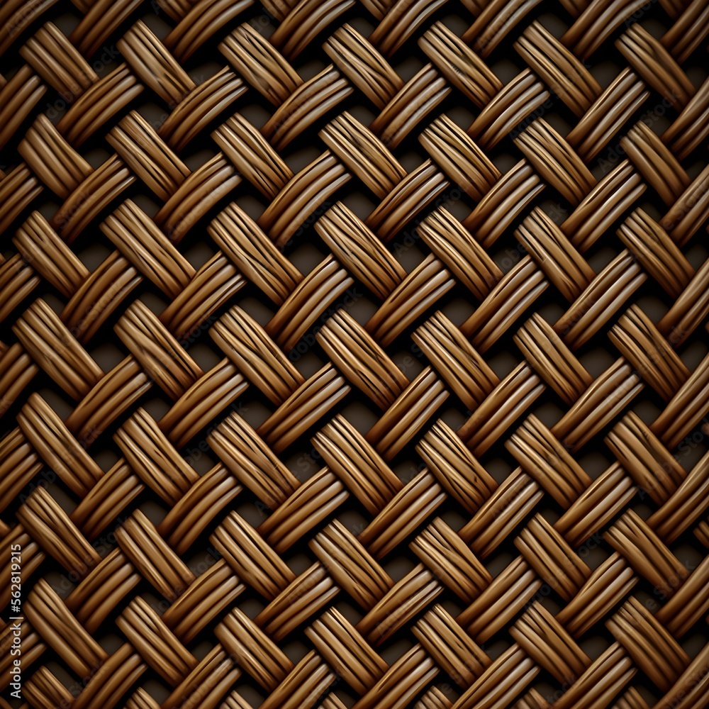 a rattan cane tileable pattern with transparent background, ultra ...