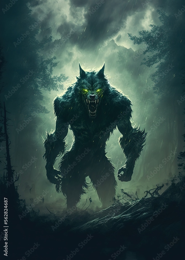 Glowing Werewolf Eyes