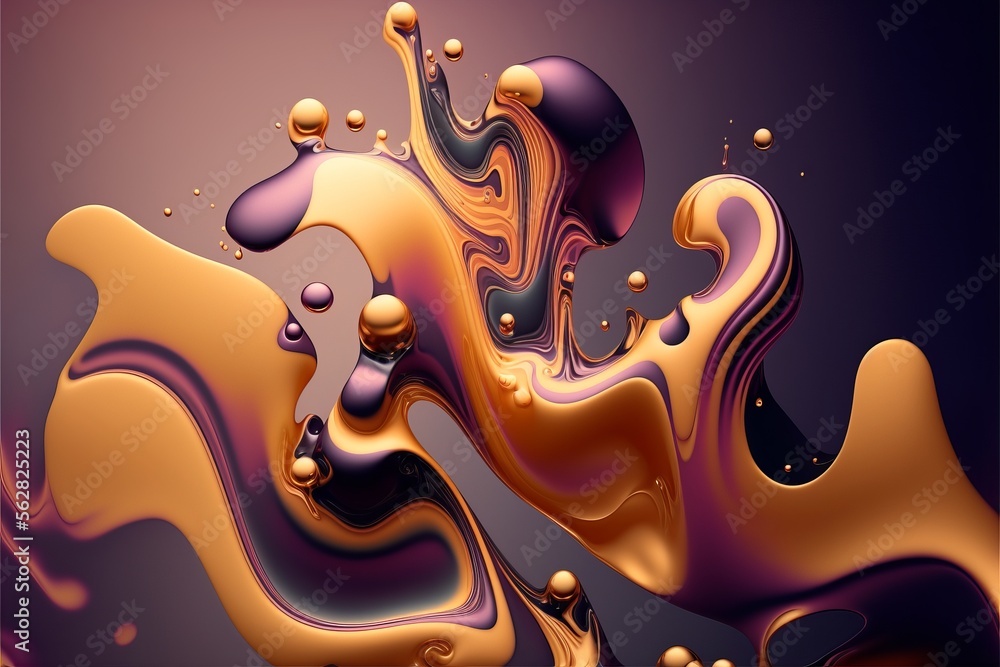 Liquid background texture abstract art digital artwork flowing organic ...