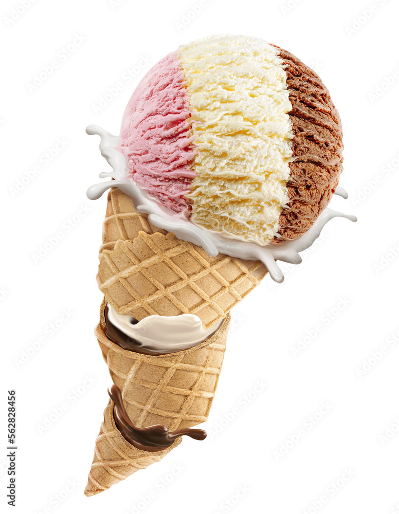 ice cream cone isolated Stock Photo | Adobe Stock