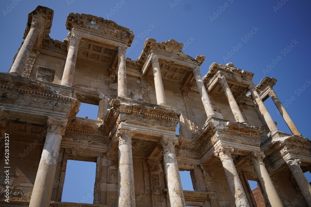 Ephesus was an ancient port city whose well-preserved ruins are in ...
