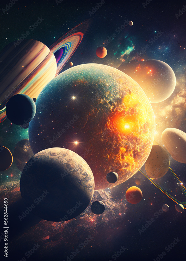 Deep Space Art, Journey through our Solar System and Beyond, Generative ...