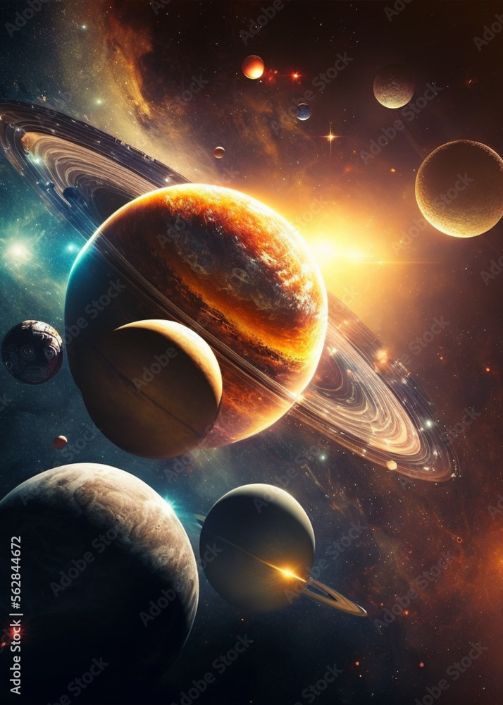 Deep Space Art, Journey through our Solar System and Beyond, Generative ...