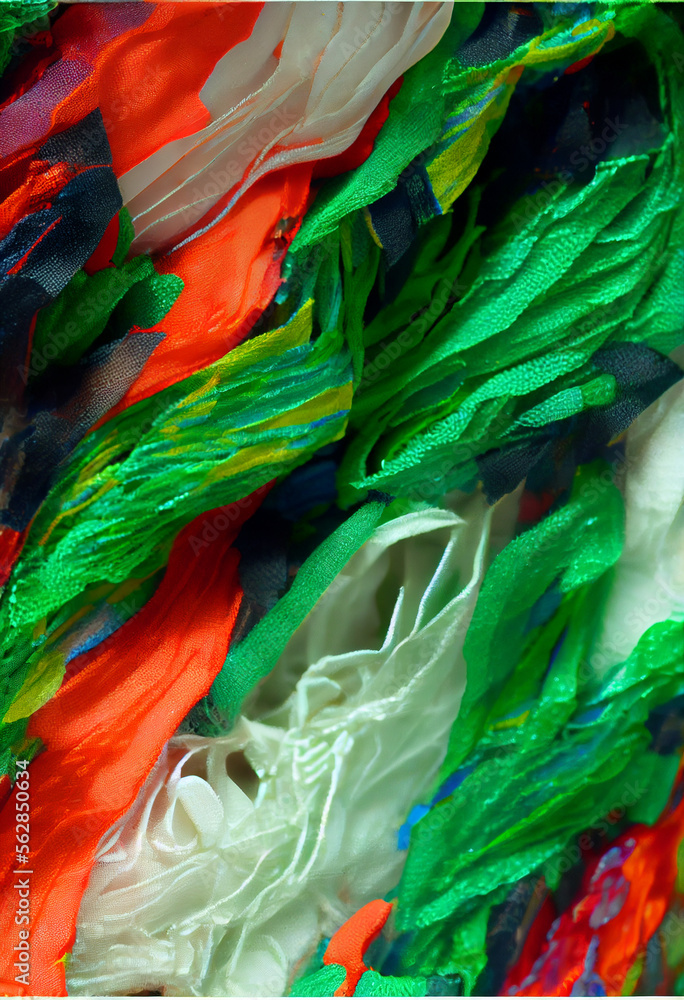 material surface macro: textile made from recycled plastic (generative ...