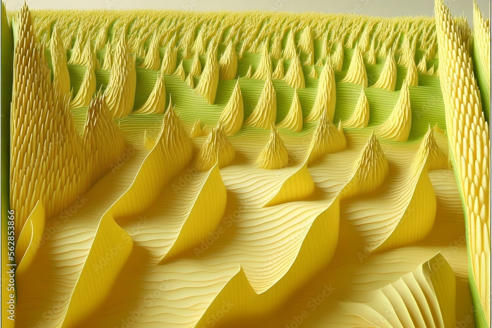 wave paper texture of hyper detailed corn fields, intricate detail ...