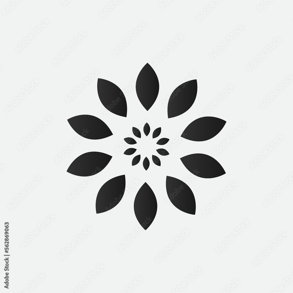 mandala logo element template, suitable for spa, yoga, meditation and ...